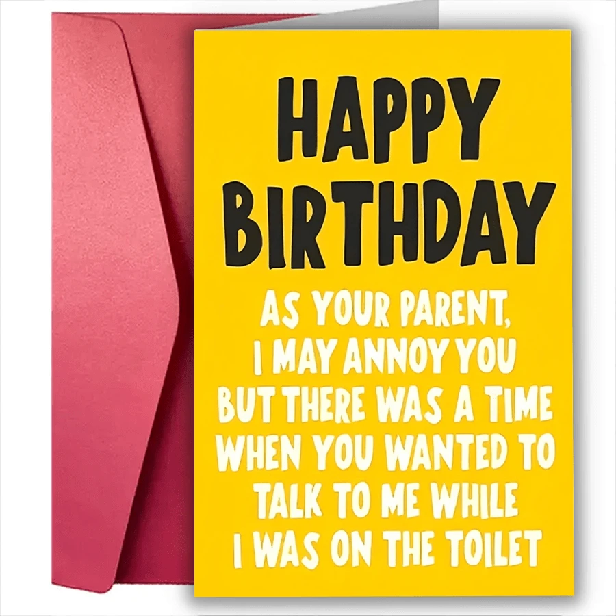 1pc, Funny Happy Birthday Card, Happy Anniversary Cards, Happy Birthday ...