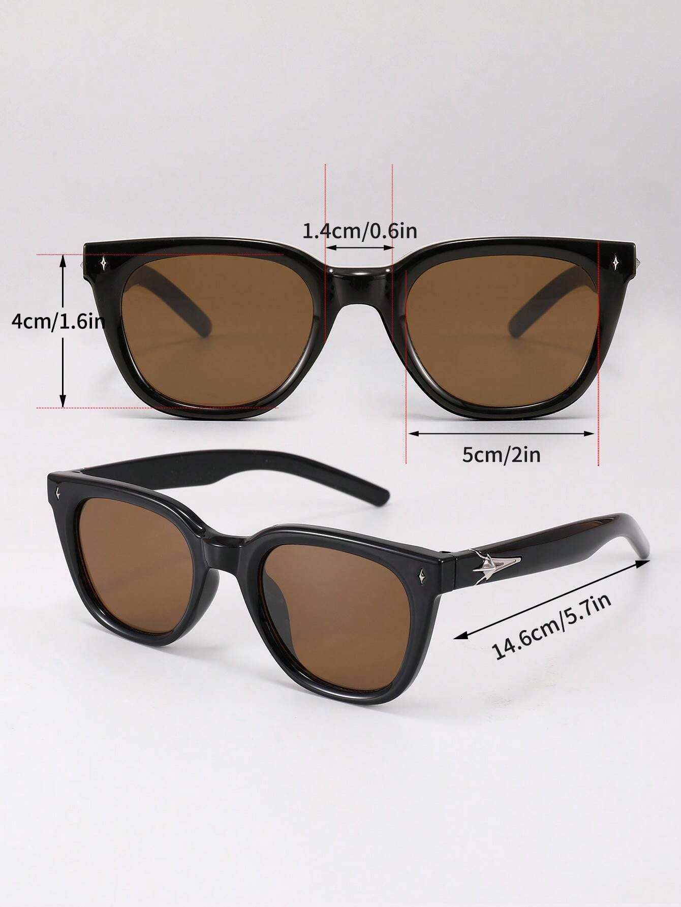 2 Pairs Trendy Teenagers 14-16 Years Old Fashionable Square Frame ...