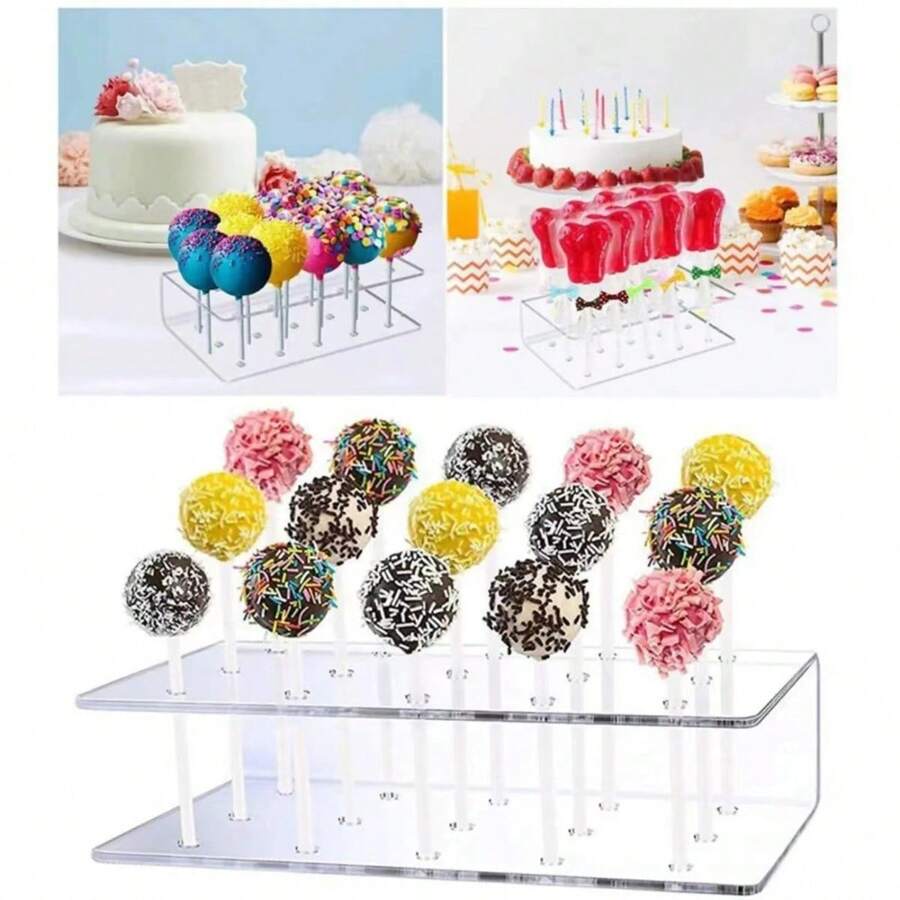 1pc Acrylic Lollipop Display Rack 15-Hole 20-Hole Candy Display Rack ...