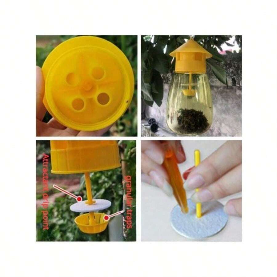 2pcs Plastic Fruit Fly Trap Killer Drosophila Trap Anti Fly Fruit Fly ...