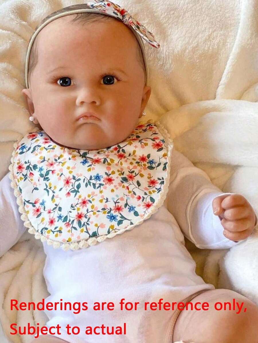 Realistic 60 CM Reborn Baby Big Fat Doll With 3D-Painting Skin And Visible Veins, Alive 24 Inch ...