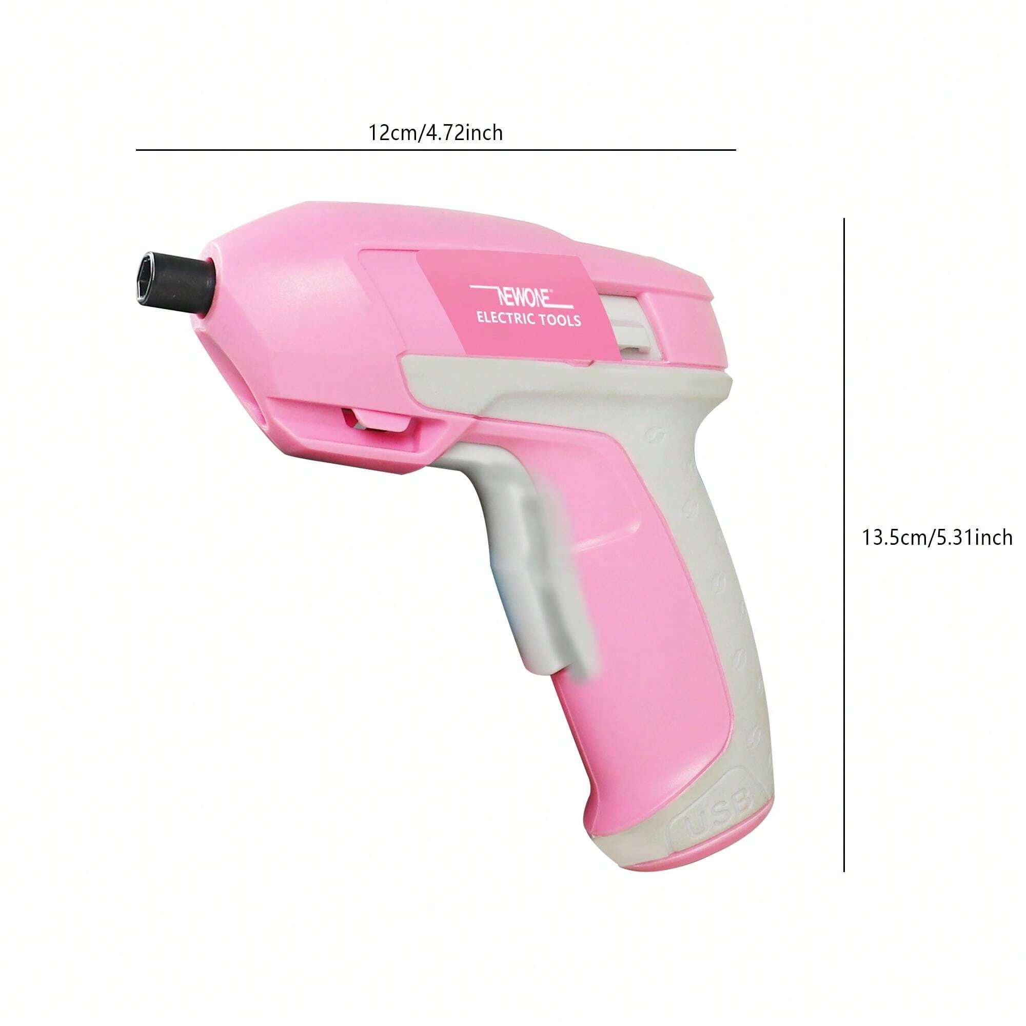 1pc 3.6V Cordless Drill Electric Screwdriver Cordless Screwdriver Pink ...