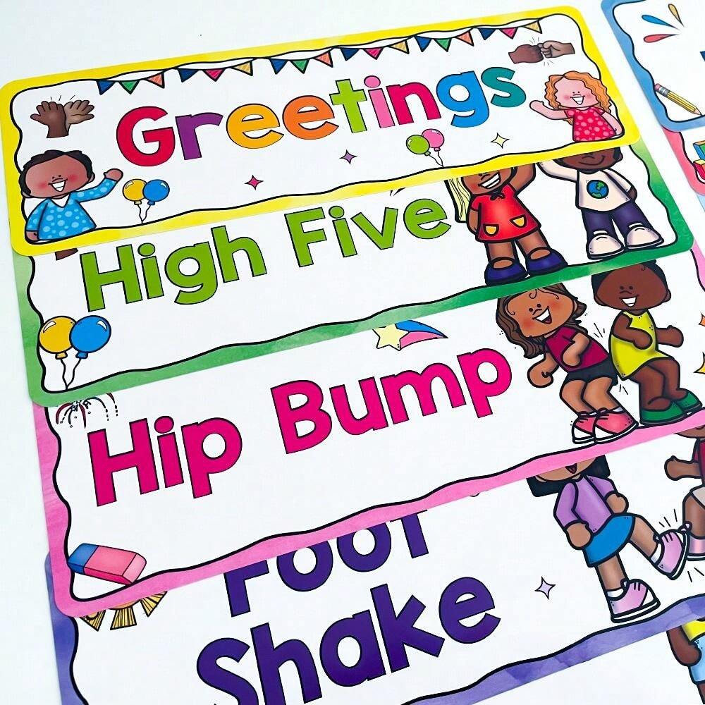 16 Pcs Learning Materials Educational Charts For Kids, Greeting Posters ...