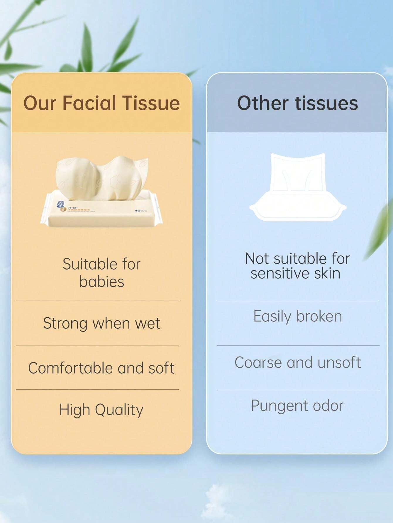 Matern'ella 10Packs 400 Sheets Facial Tissues Matern' Ella Baby Tissues ...