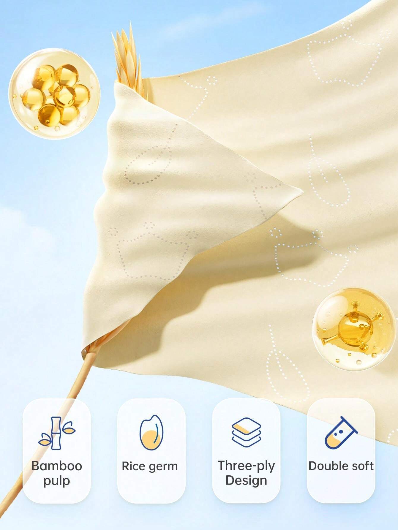 Matern'ella 10Packs 400 Sheets Facial Tissues Matern' Ella Baby Tissues ...