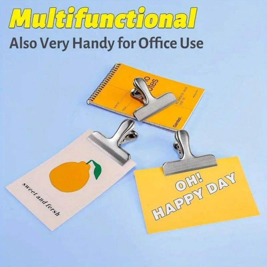 4pcs Wide Metal Chip Clips 3 Inch,Snack Food Bag Sealing Clips ...