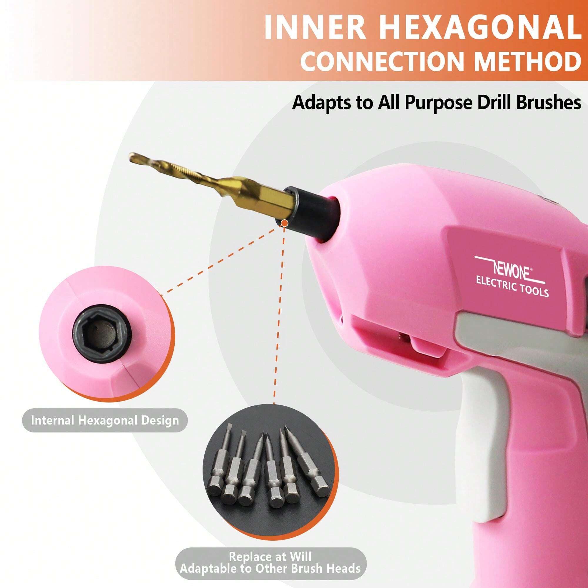 1pc 3.6V Cordless Drill Electric Screwdriver Cordless Screwdriver Pink ...