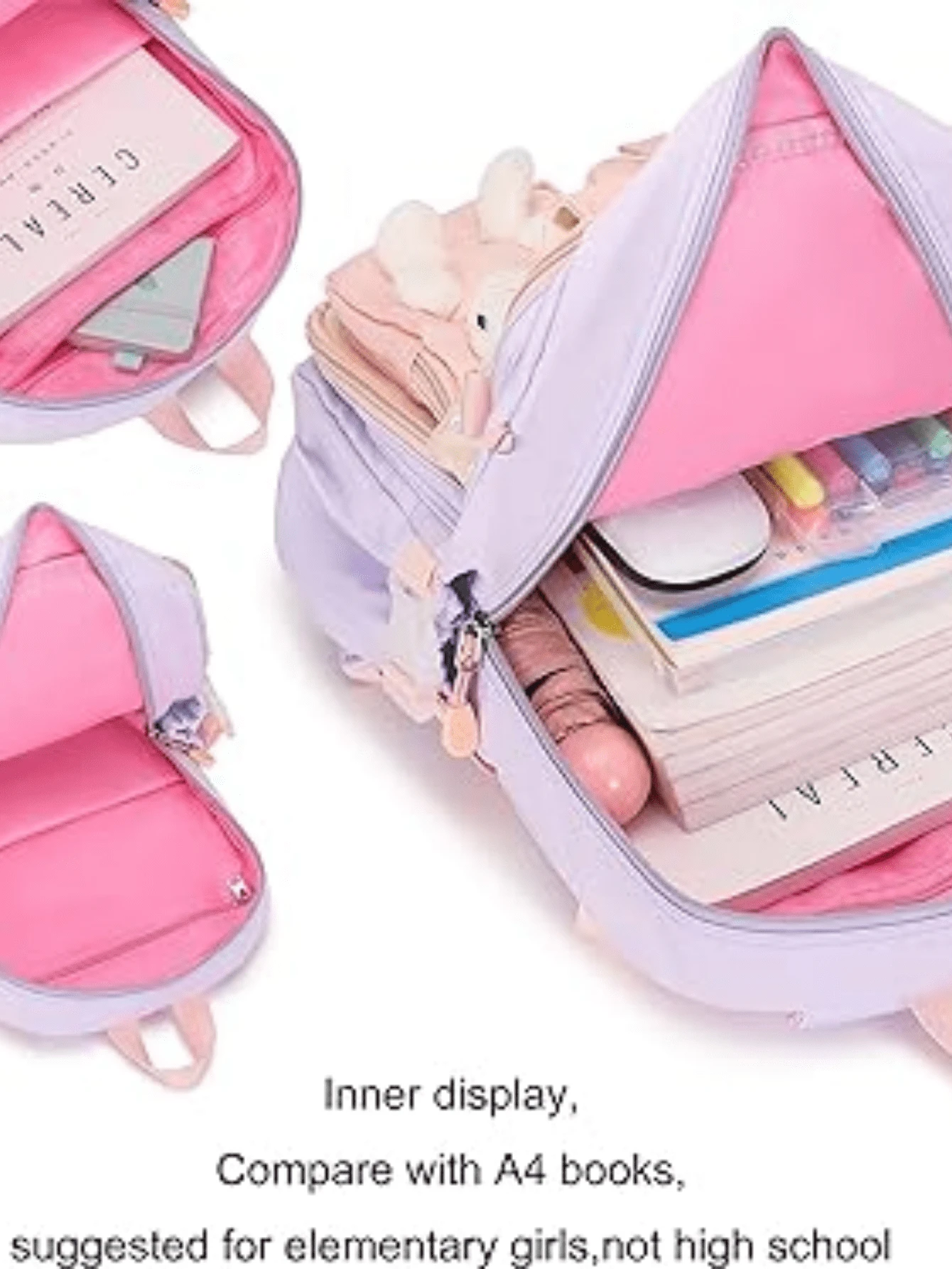 Gazigo Girls Backpack Primary School, Bunny Backpack Cute Kids Notebook ...