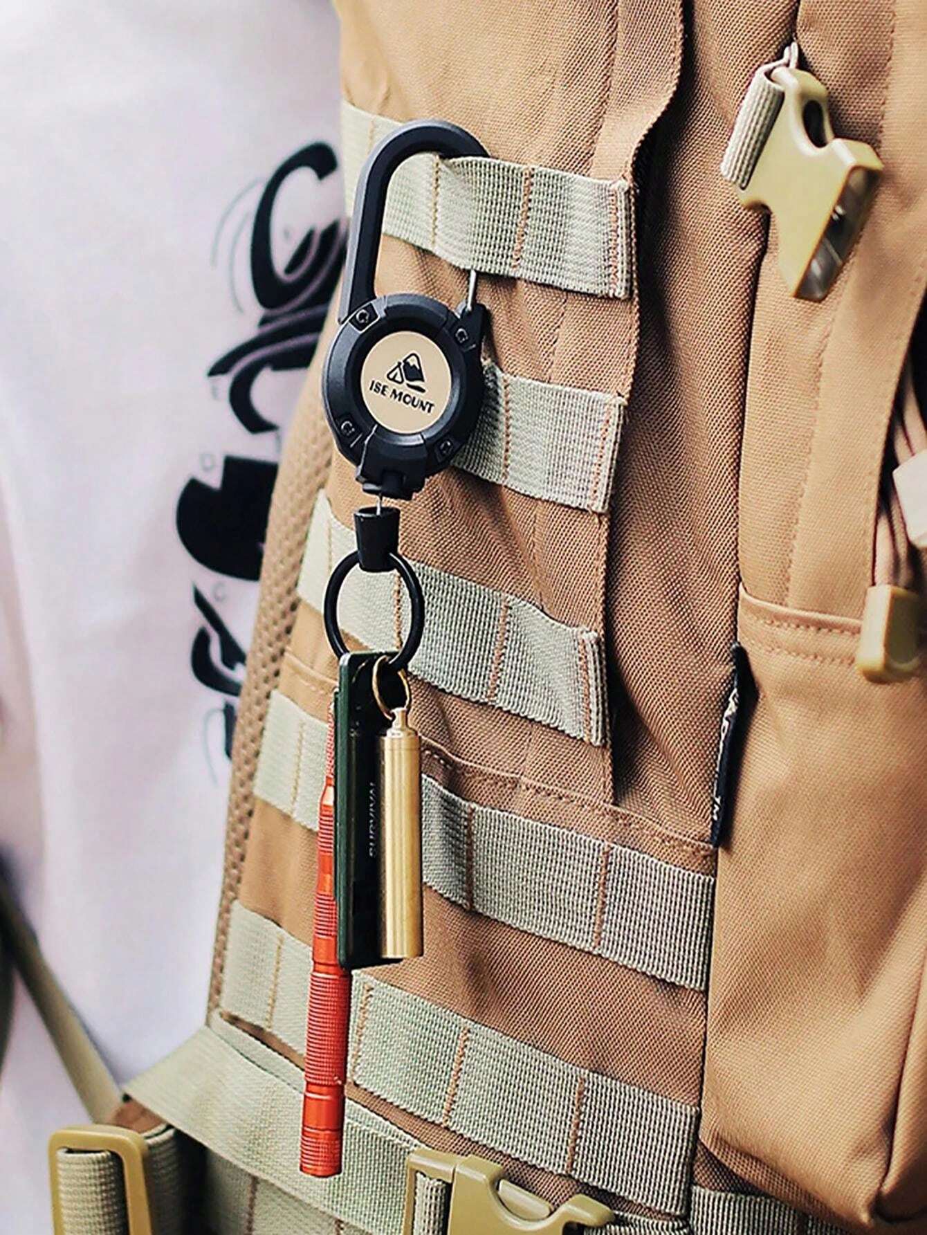 Outdoor Tactical Easy-Pull Buckle Telescopic Buckle Wire Rope Multi ...