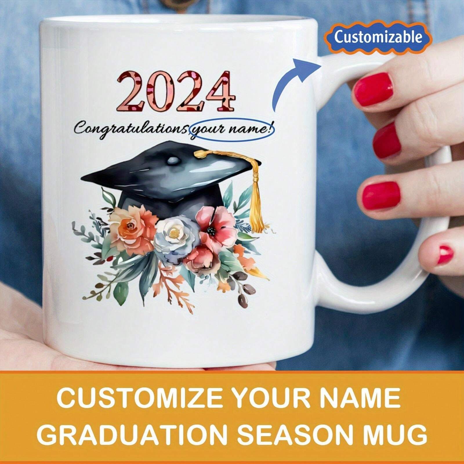 1pc, 11OZ,Personalized Custom Graduation Season Name Coffee Mug, 11oz ...