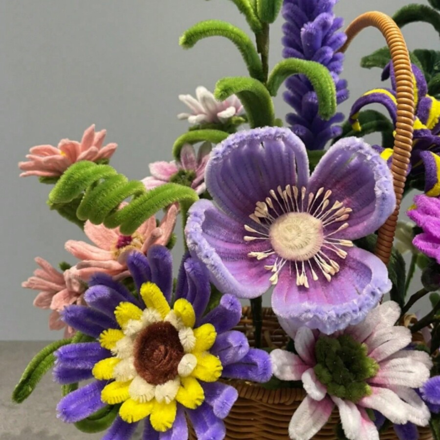 200pcs Purple Pipe Cleaner Craft Light Purple Taro Purple Deep Purple ...