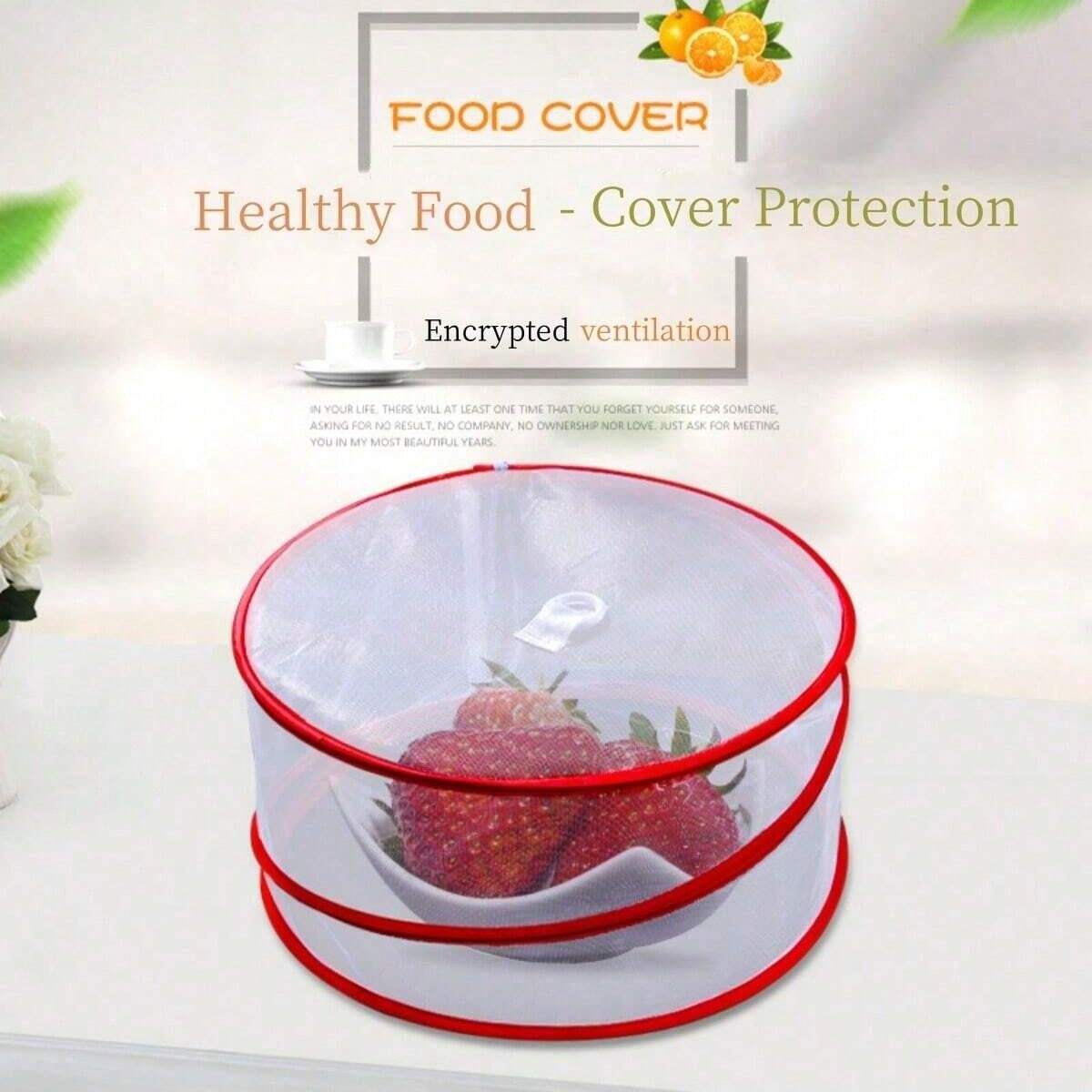 Mesh Food Covers 13.39in 7.09in Inches. Pack Of White Food Covers For Outside Camping, Picnics ...