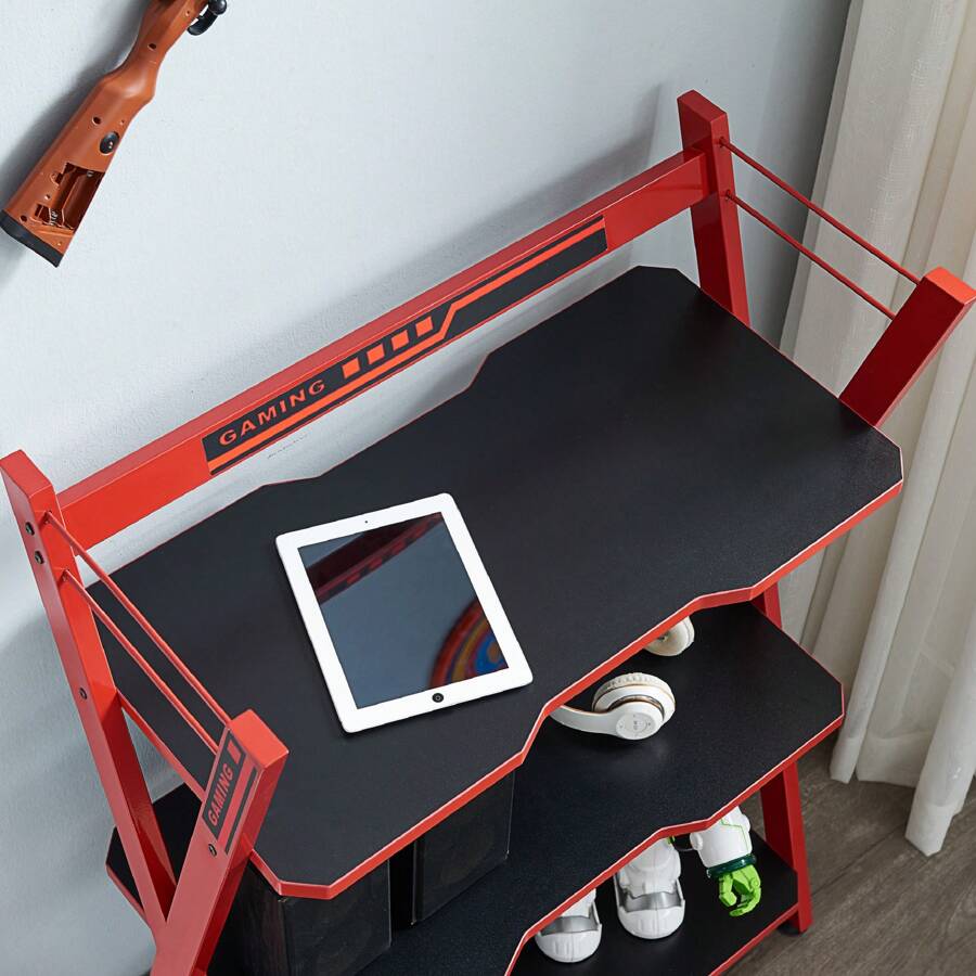 JJS 3-Tier Gaming Console Storage Shelf, Etagere Modern Display ...