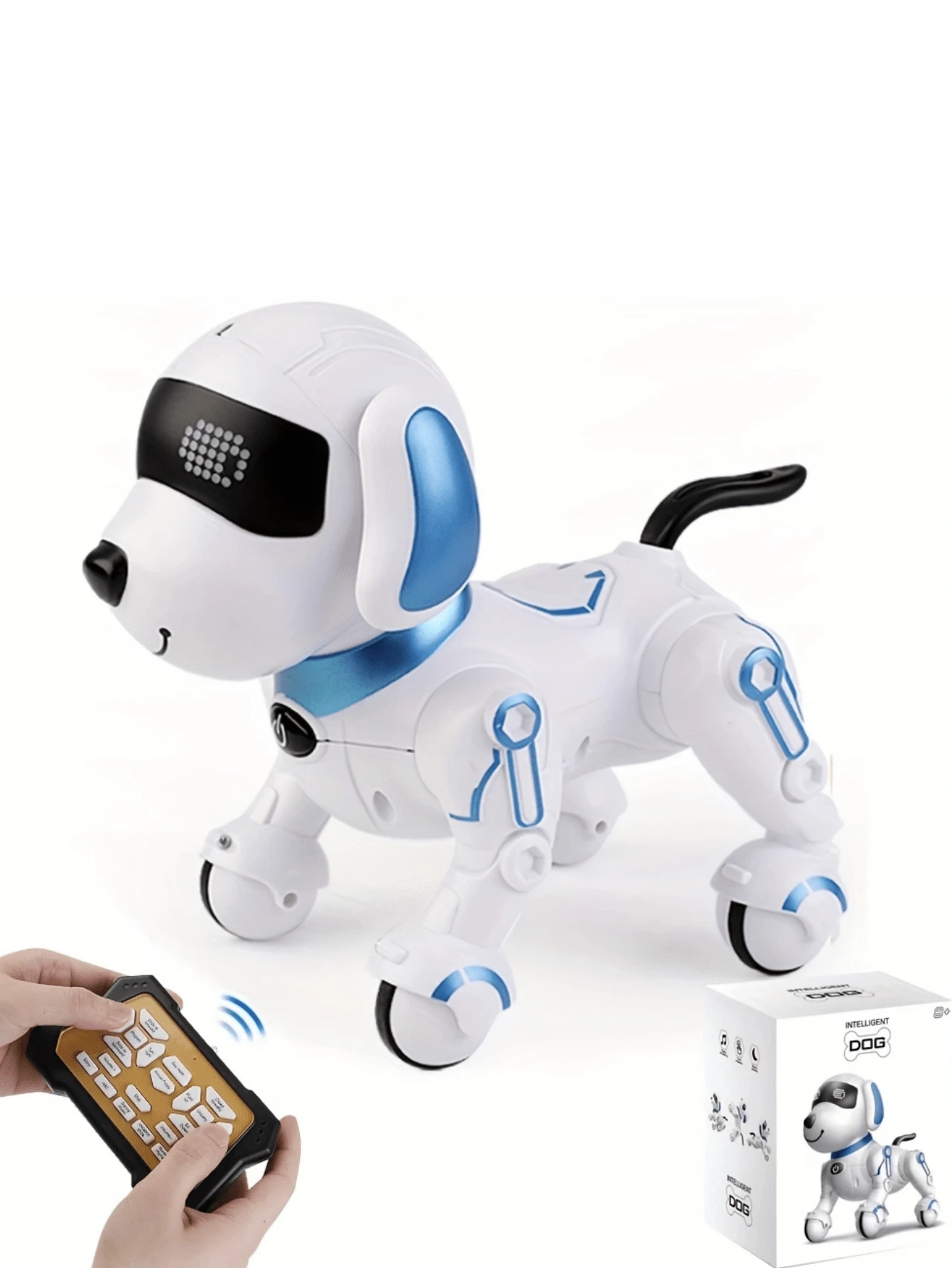 1 PC Intelligent Robot Dog Remote Control Electric Toy Dog Simulation ...