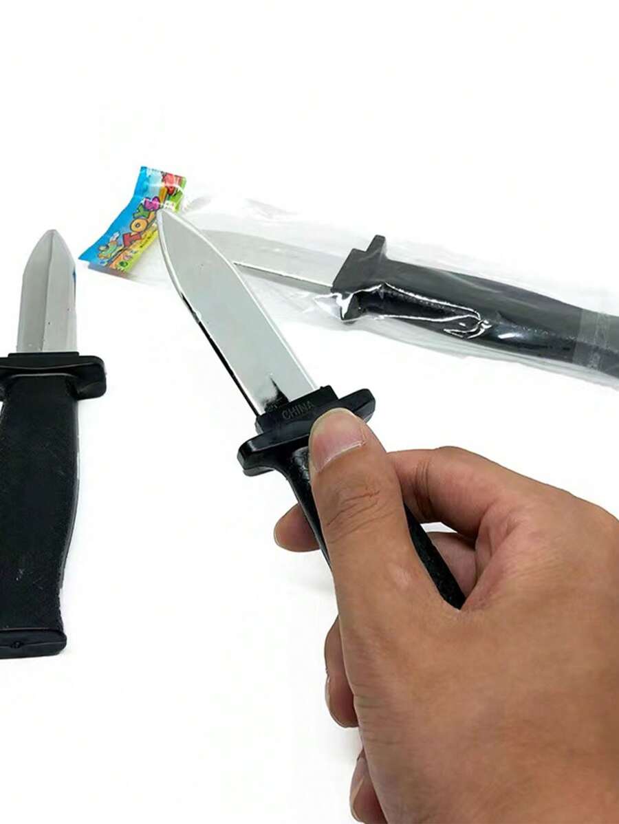5pcs Retractable Knife Magic Tricks, Fake Retractable Knife Prank Toys ...