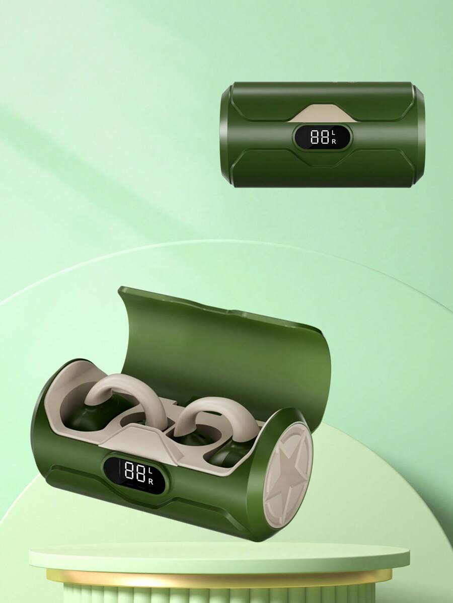 Jeep EC003 TWS ワイヤレスイヤホン ノイズキャンセリング ゲーミングヘッドホン HD通話対応 オープンイヤークリップ マイク付き | #SHEIN1111sale