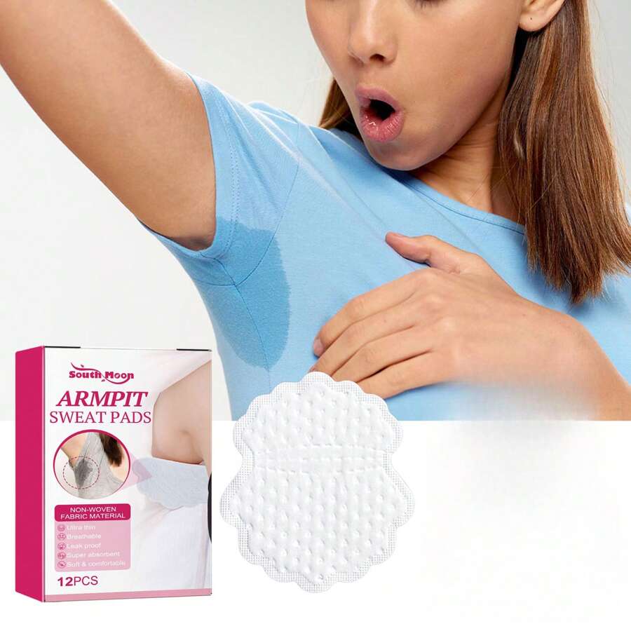 12pcs Armpit Sweat Pads, Underarm Sweat Pads For Women And Men ...