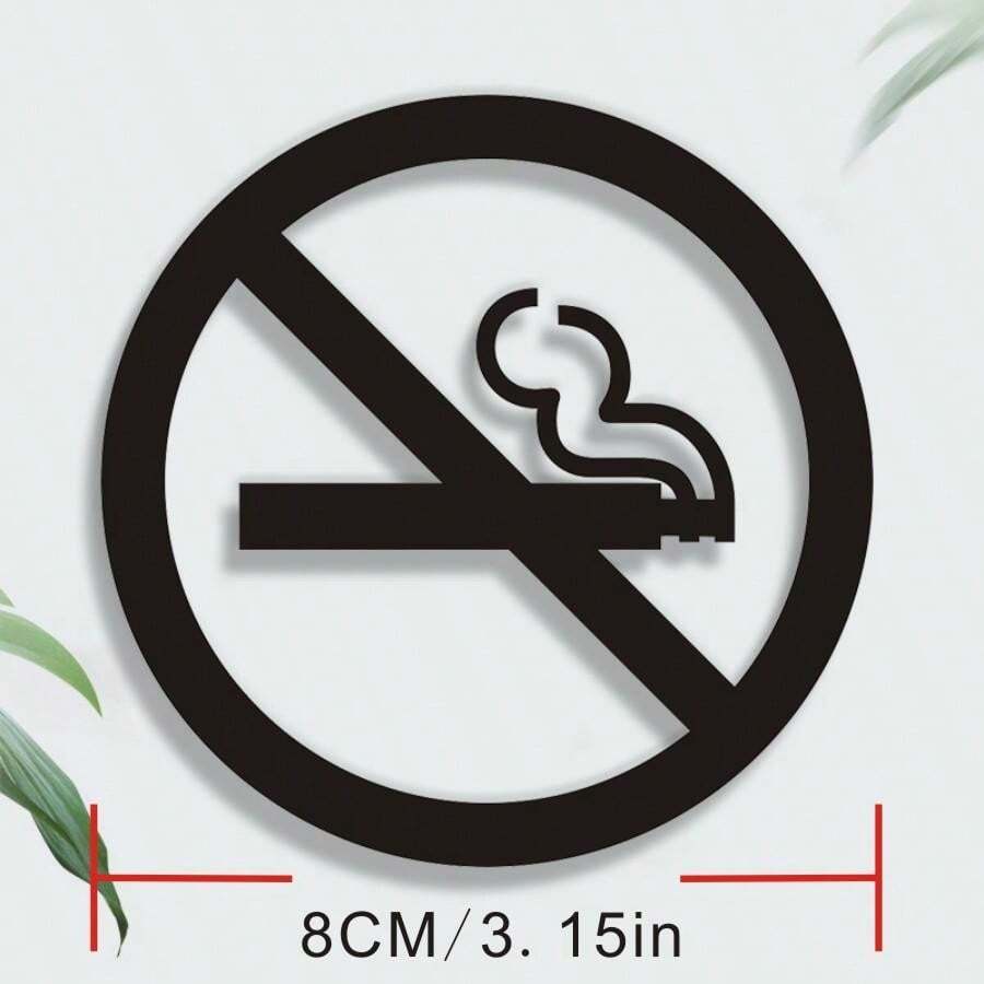 Señal acrílica de No fumar, letrero de advertencia de No fumar, tablero ...