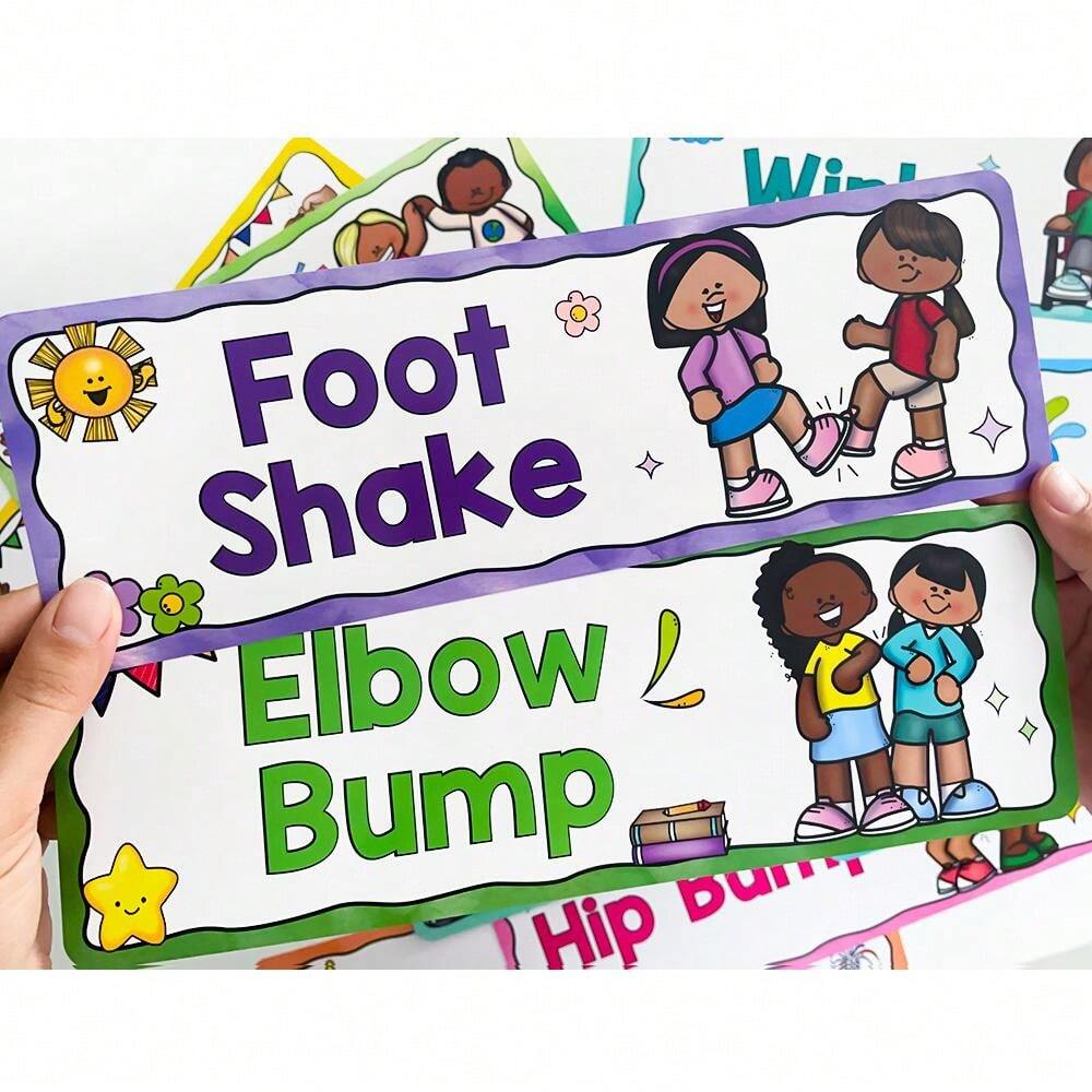 16 Pcs Learning Materials Educational Charts For Kids, Greeting Posters ...