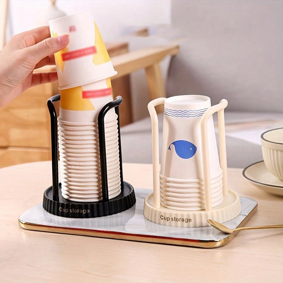 Paper Cup Holder, Disposable Cup Desktop Rack, Multi-Function Cup ...
