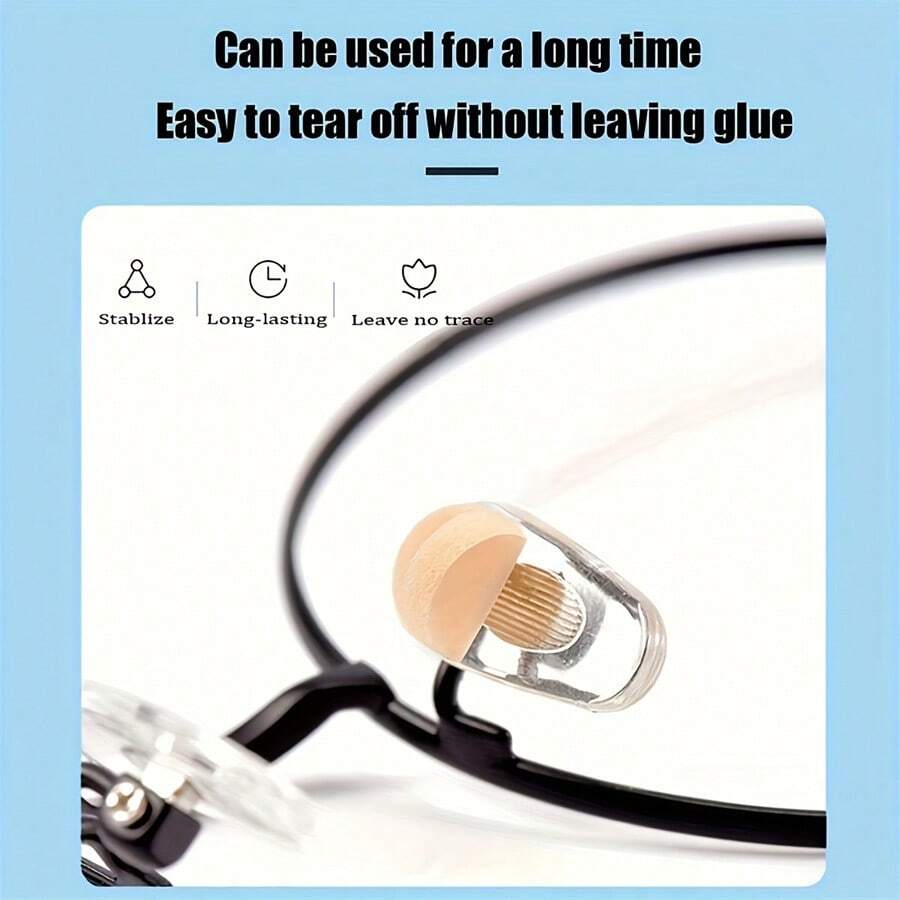 4 Pairs Soft Foam Eyeglasses Nose Pads, Self-Adhesive Comfort ...