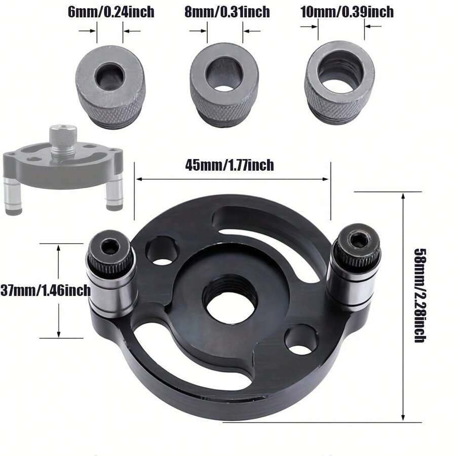 Dowel Drill Guide, Handheld Tool For Locating Pins And Punching Holes ...