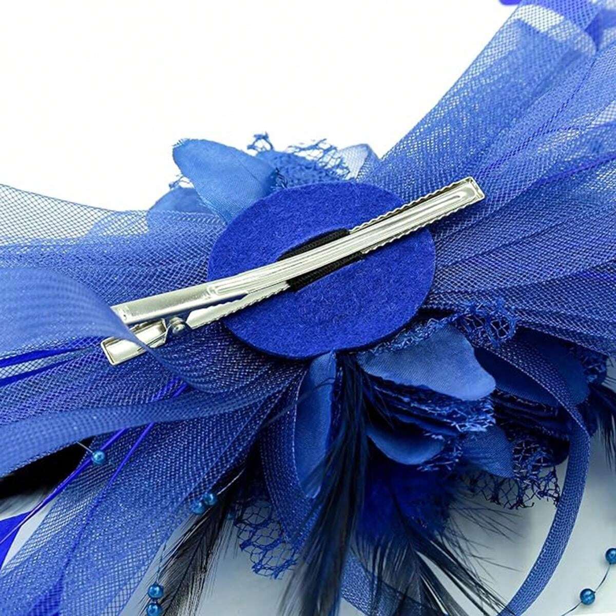 Women's Fascinators Feathers Mesh Ribbons Kentucky Derby Hat Tea Party ...