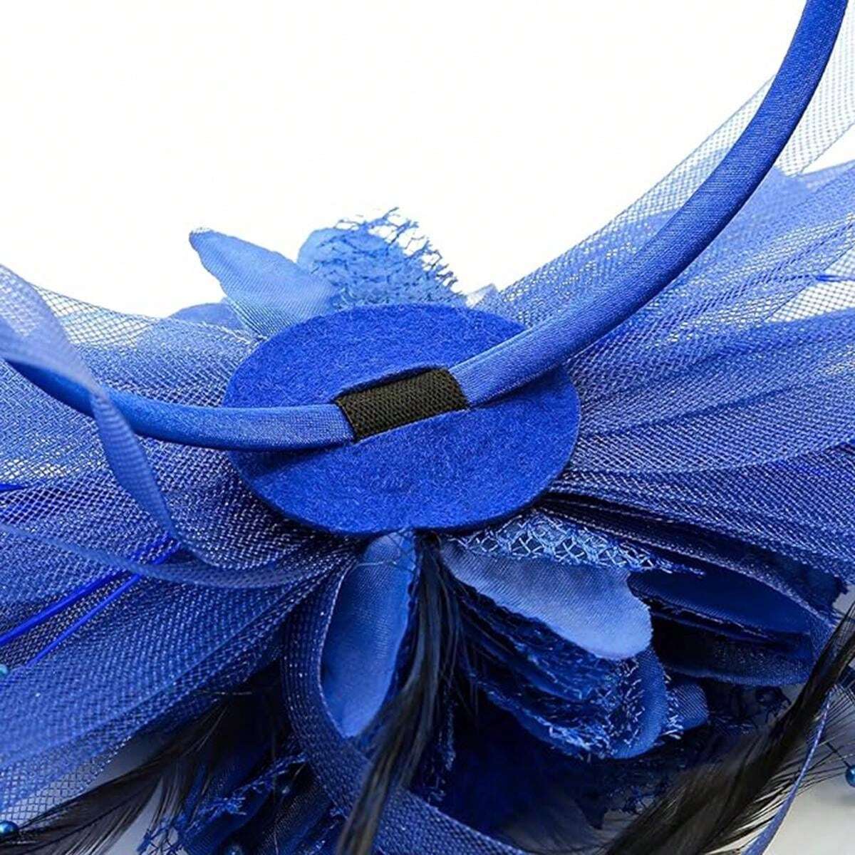Women's Fascinators Feathers Mesh Ribbons Kentucky Derby Hat Tea Party ...