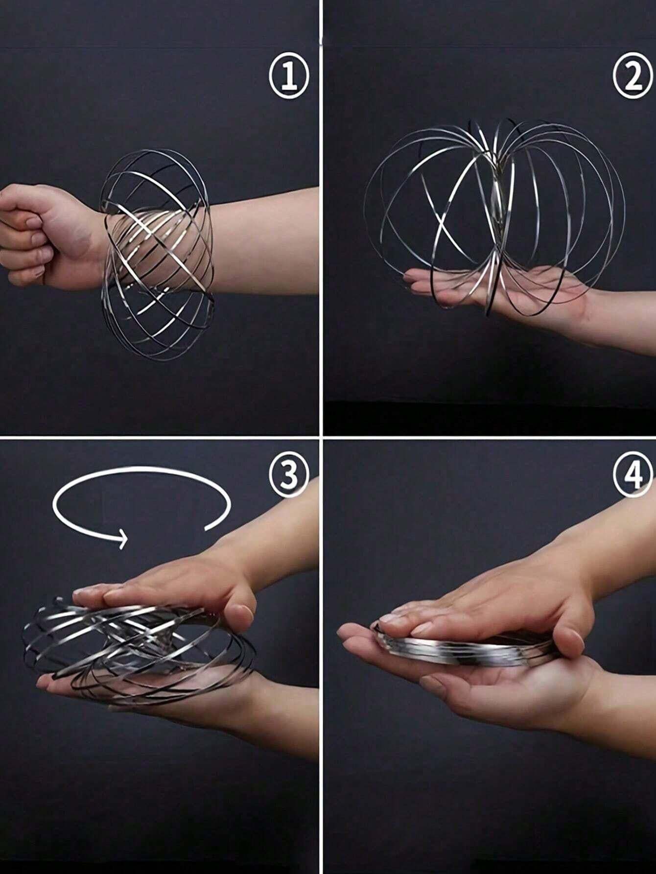 Colorful Liquid Flow Pressure Relief Magic Bracelet, DIY Bracelet ...