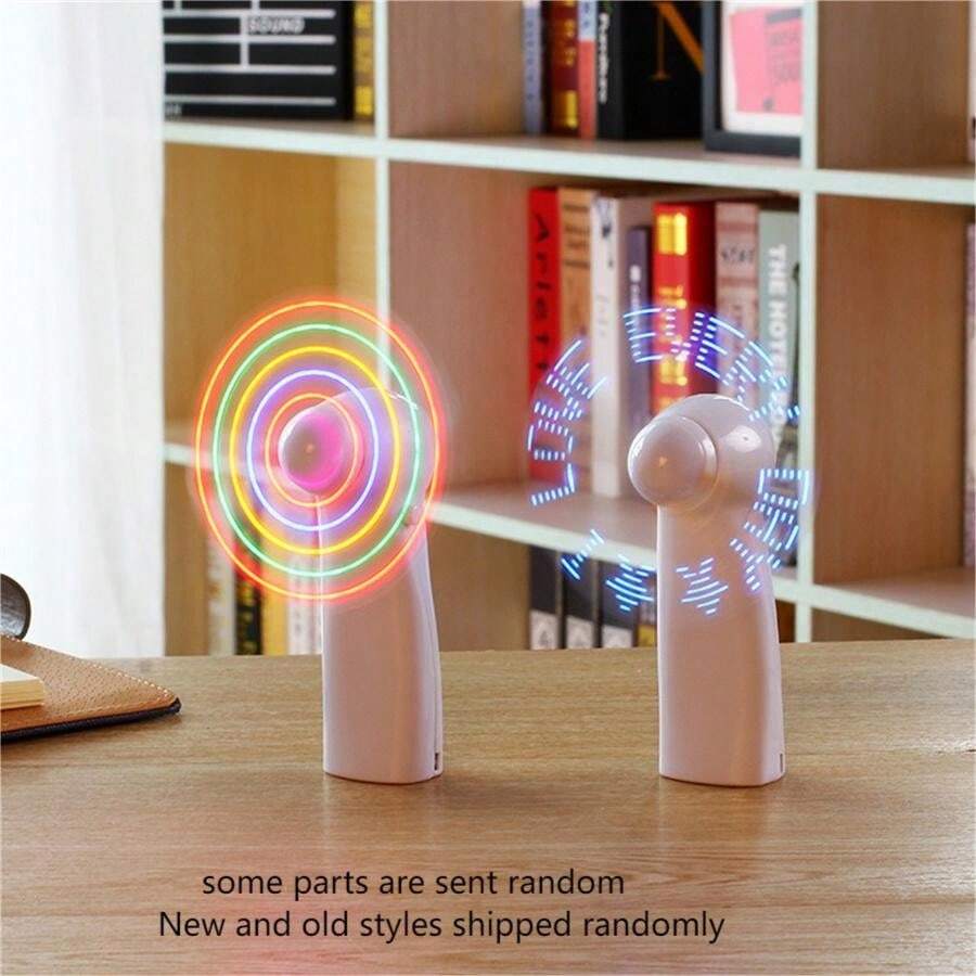 Handheld LED Lighted Words Flashing Fan, Creative Advertising Electric ...