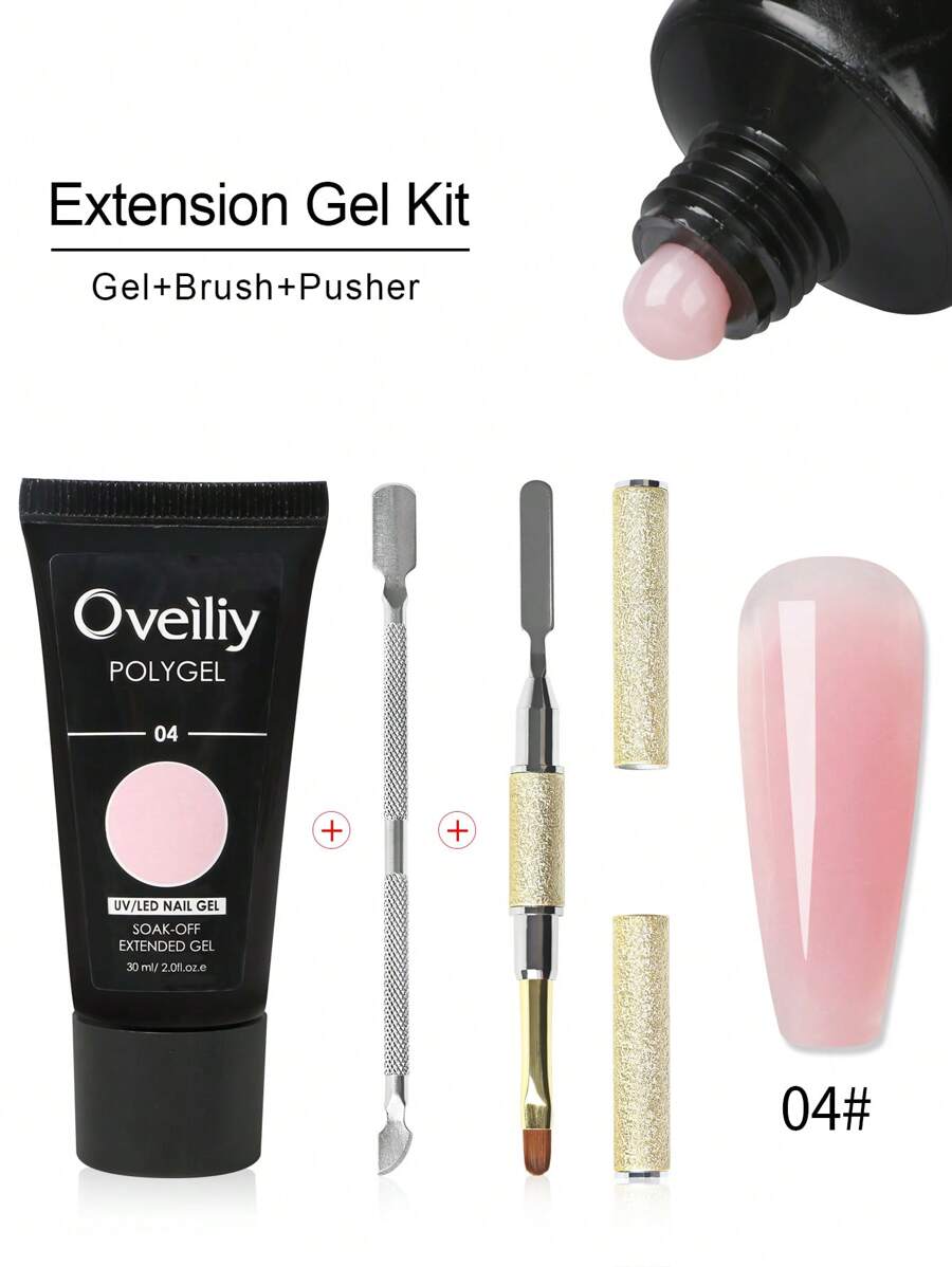 1pc 30Ml Poly Gel Nail Kit Poly Gel Builder Gel Kit For Nails Quick Building Poly Nail Extension ...