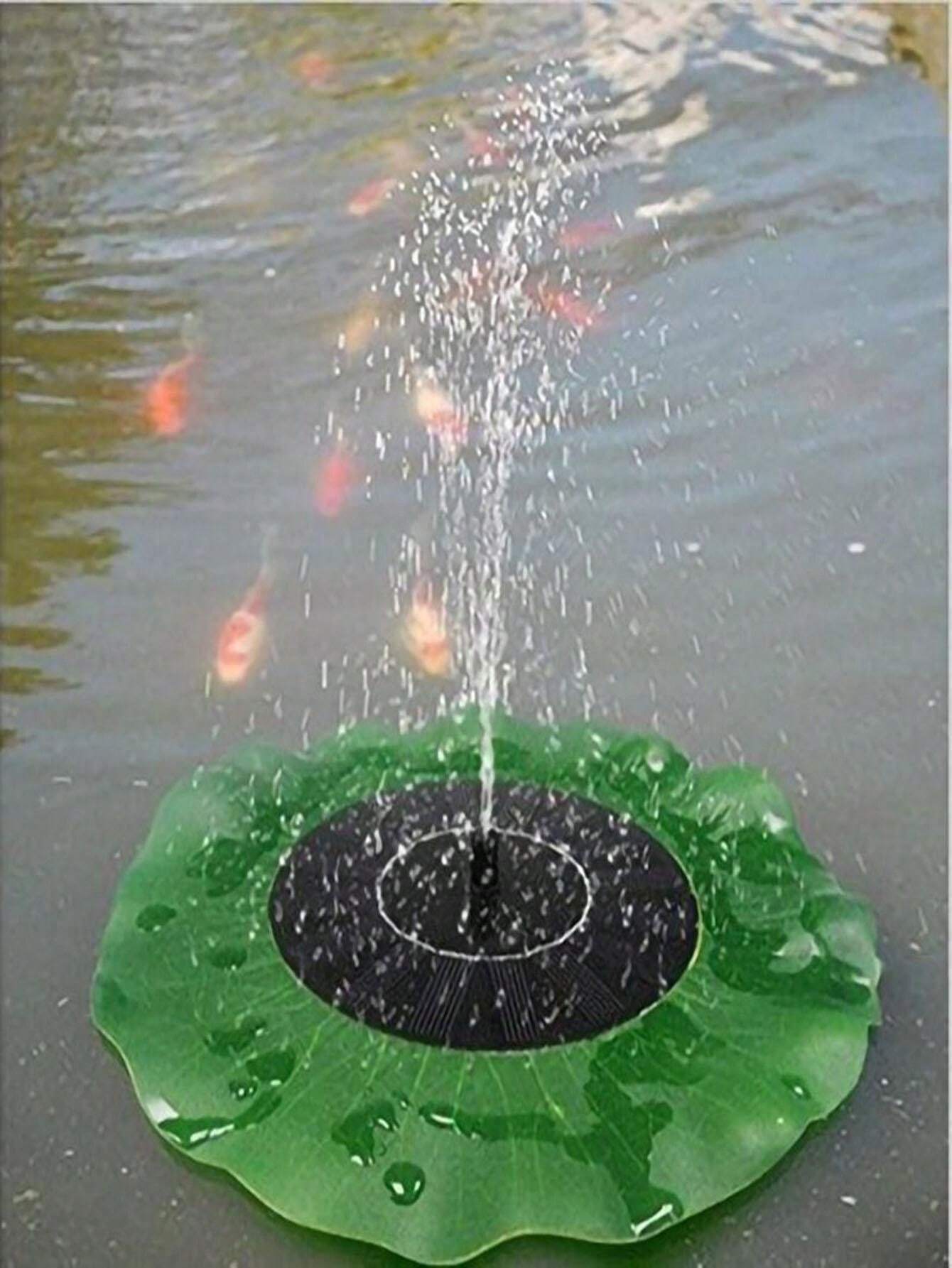 Solar Lily Pad Fountain For Garden Decoration, With DC Brushless ...