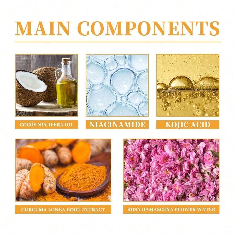 Turmeric Cleansing Facial Foam, Deeply Cleanses Facial Skin, Helps To ...