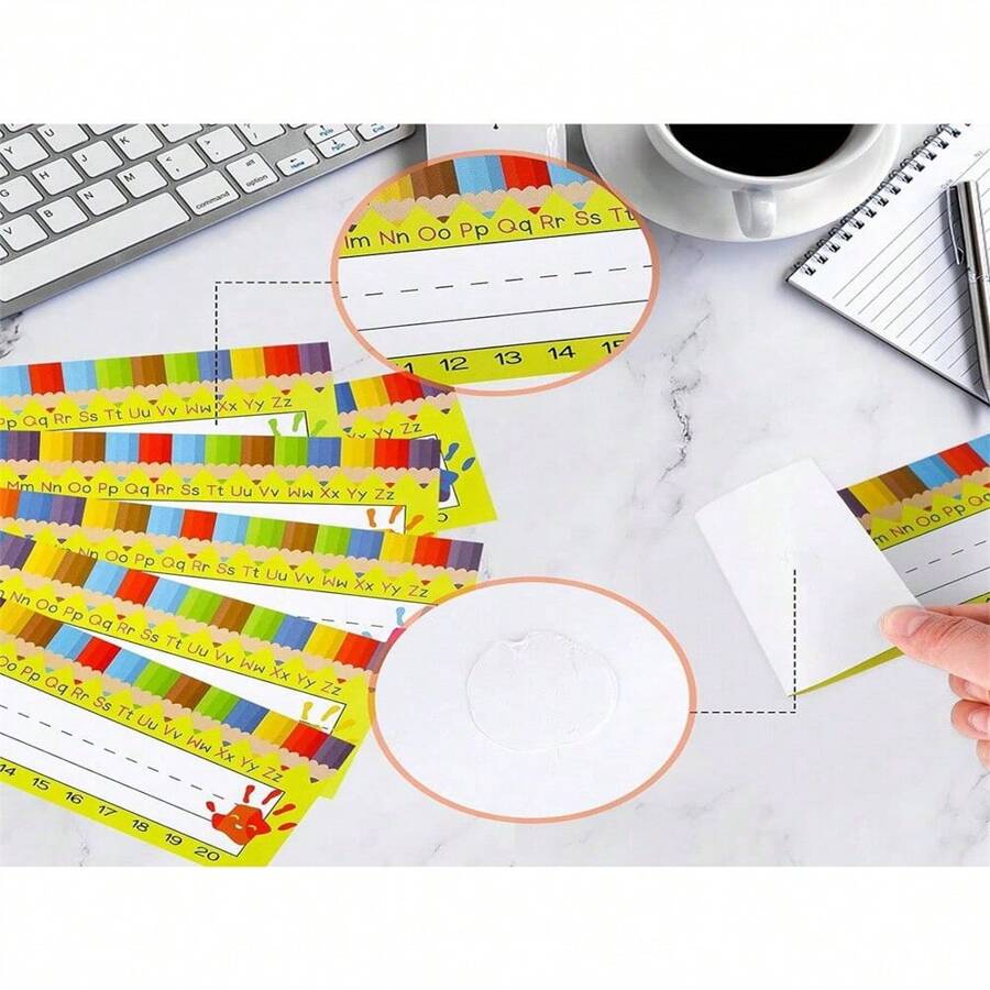 60 PCS School Name Tags Desk Name Tag Stickers School Name Labels ...