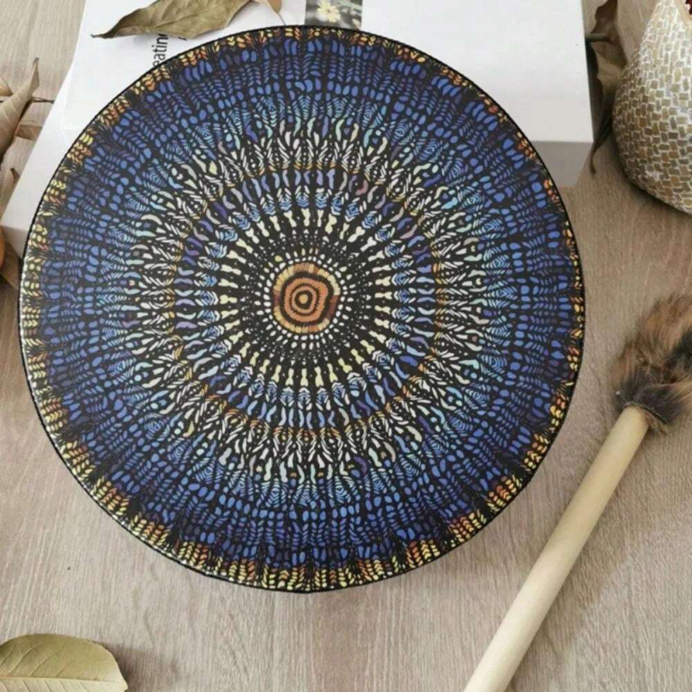 Creative Wooden Handmade Shaman Drum With Drum Stick Siberian Drum ...
