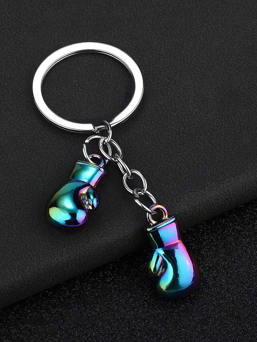 Creative Left & Right Boxing Glove Keychain, 3D Metal Punching Glove ...