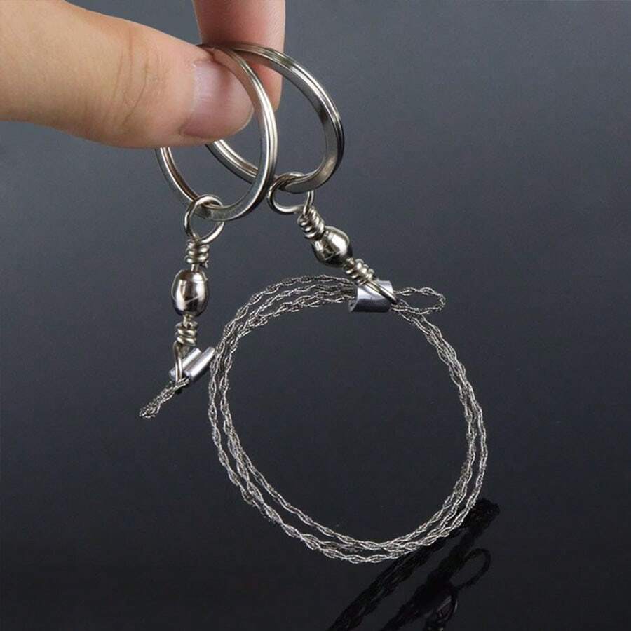 Survival Wire Saw With Hand Chain, 4-Strand Steel Wire Rope Saw ...