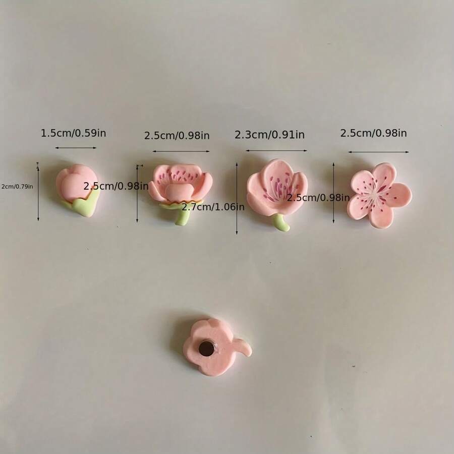 12pcs, Fridge Magnets, Resin Fridge Magnets, Kawaii Flower Refrigerator ...
