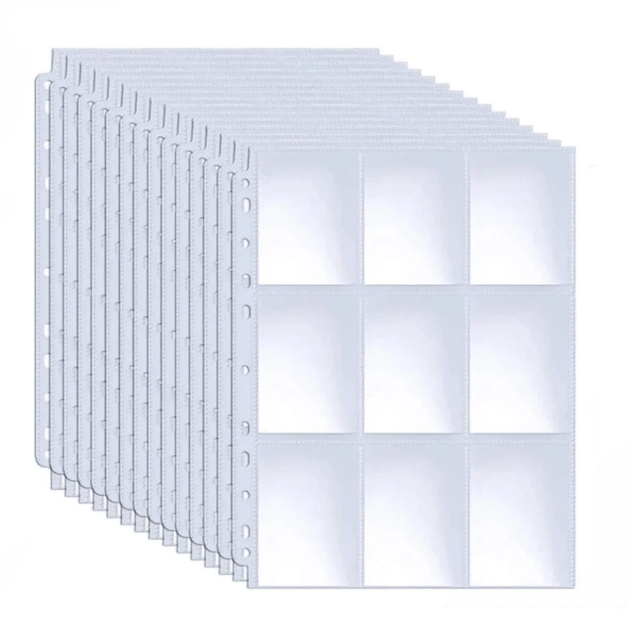 540 Pockets Baseball Card Sleeves Trading Card Pages, 30 Pages 9 Pocket ...