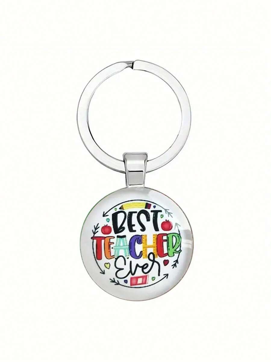 Best Teacher Ever Keychain, School Theme Appreciation Gift For Teachers ...