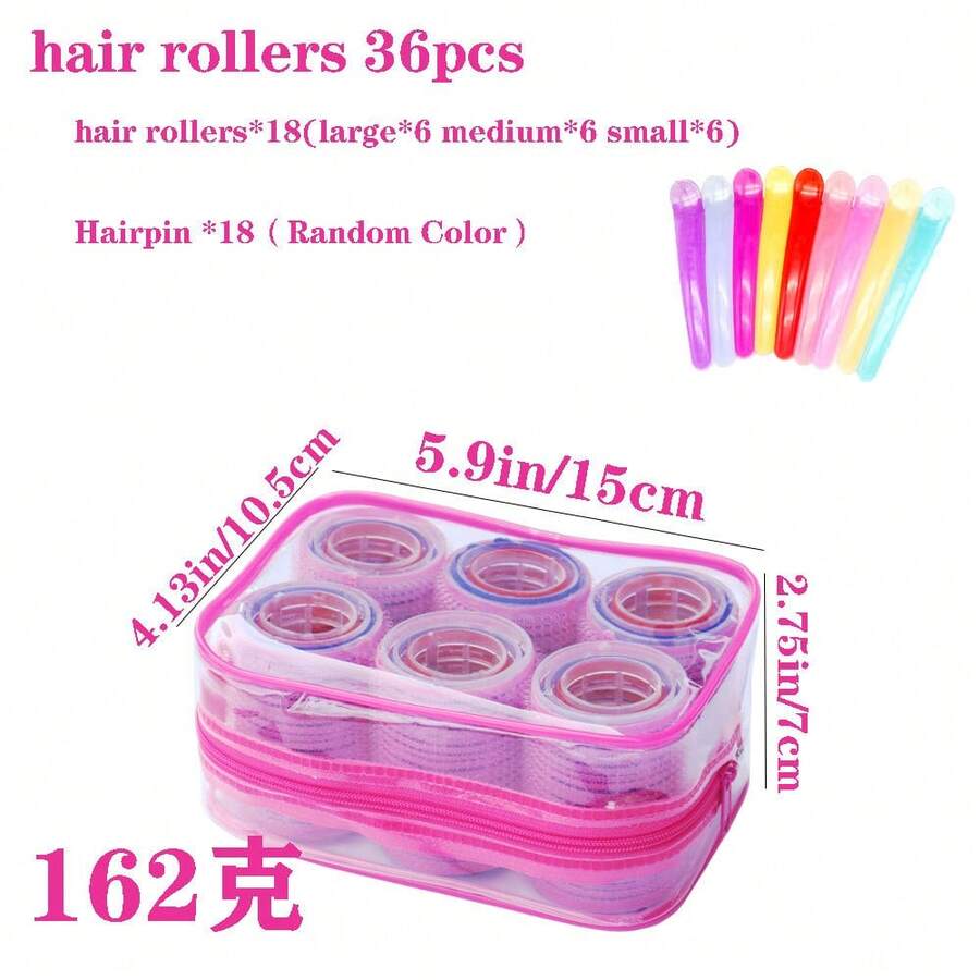 Factory Direct, Hook And Loop Hair Rollers Air Bangs Curlers Magic Hair ...