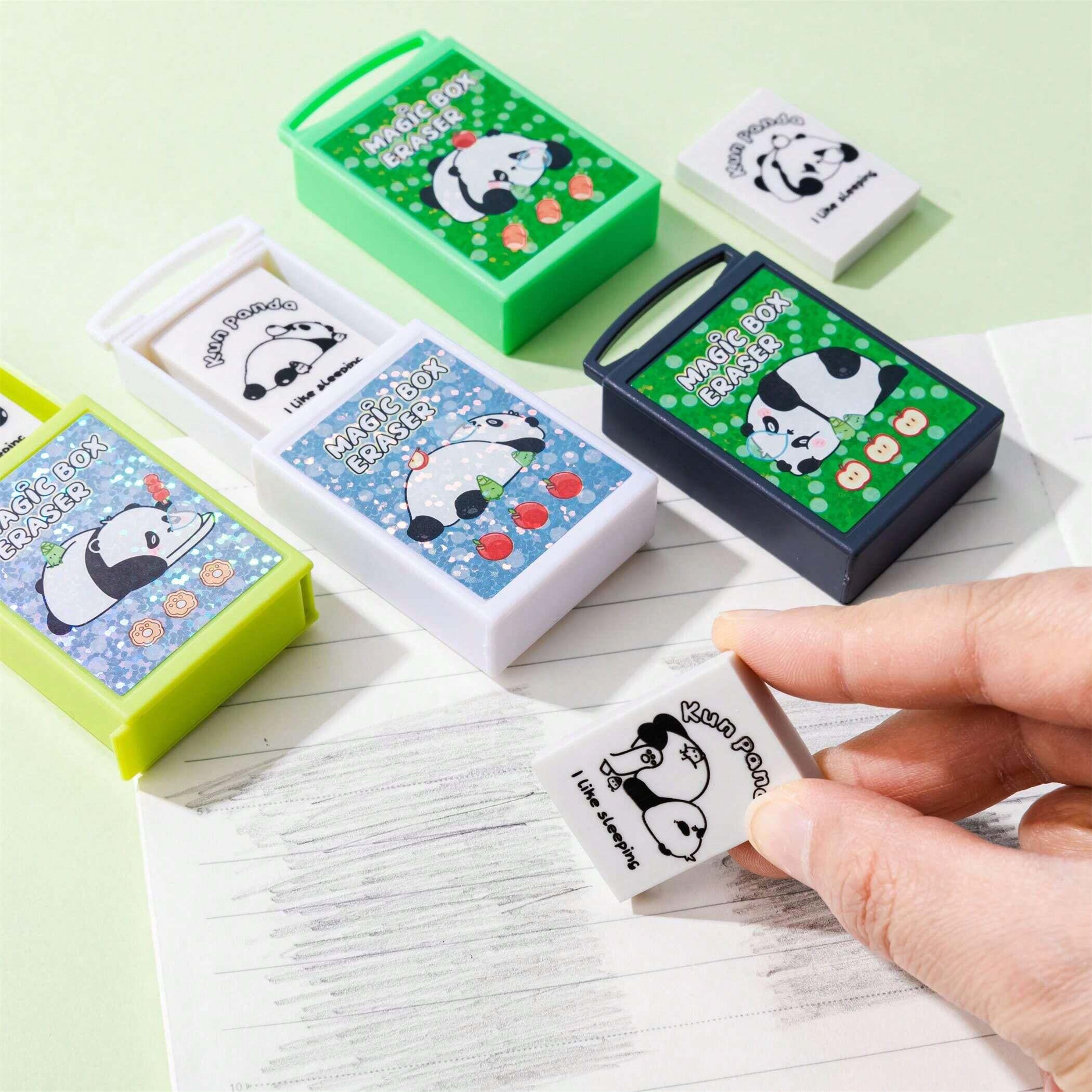 Iigen 4pcs A Kun Bear Magic Box Erasers, Creative And Fun Children's ...