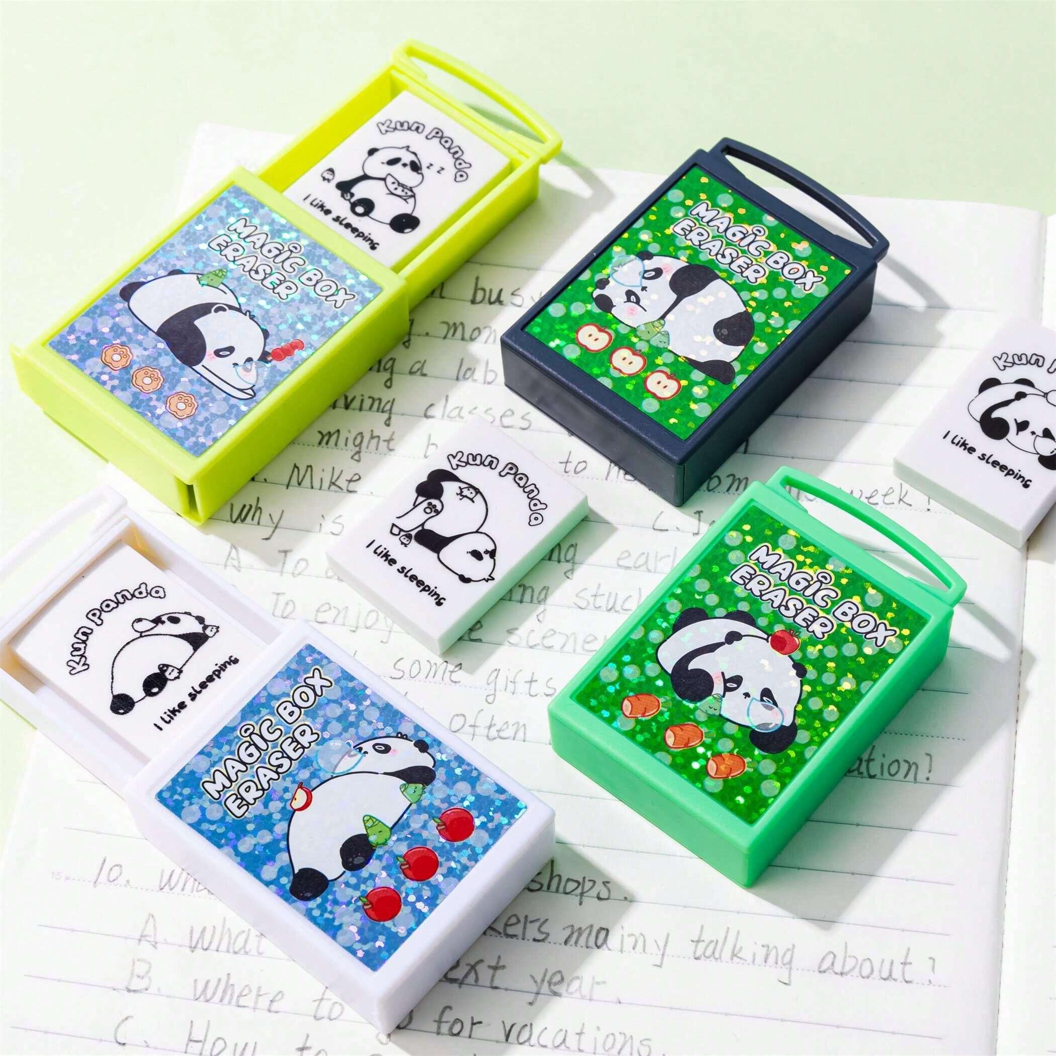 Iigen 4pcs A Kun Bear Magic Box Erasers, Creative And Fun Children's ...
