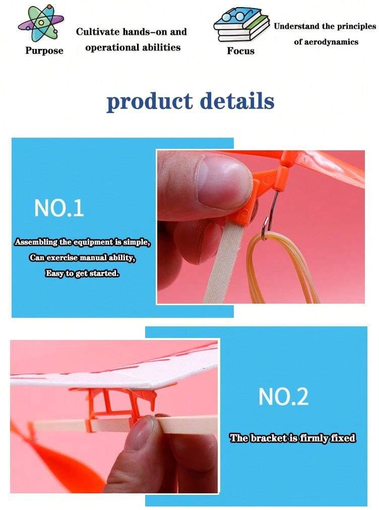 1pc Rubber Band Aero Plane | Airplane Rubber Model | Rubber Band ...