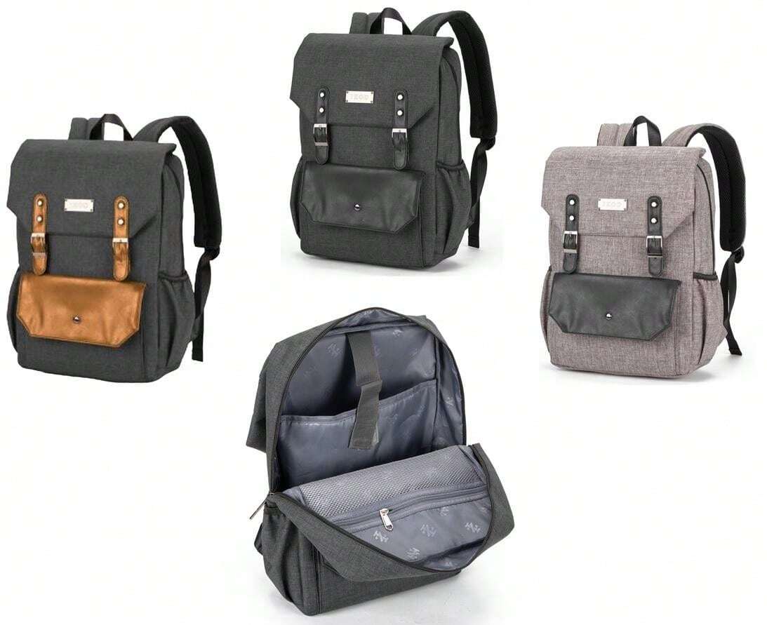Business Travel Slim Durable Laptop Backpack USB Charging Port ...