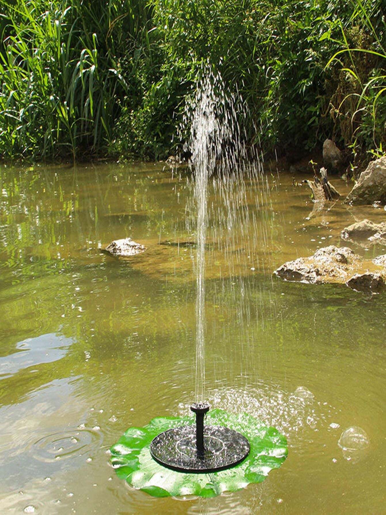 Solar Lily Pad Fountain For Garden Decoration, With DC Brushless ...