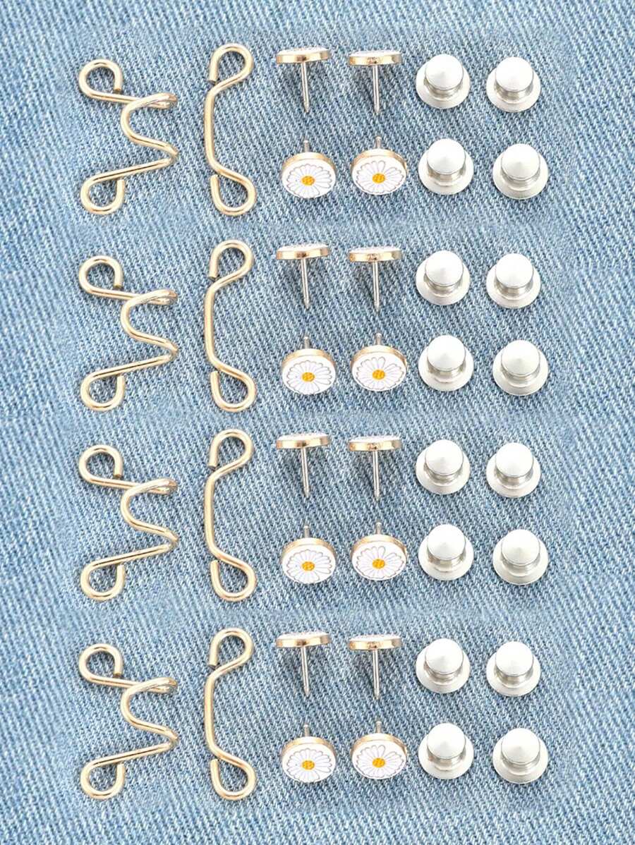 4 Sets Of Seamless Buckles For Waistband Tightening, Adjustable With ...