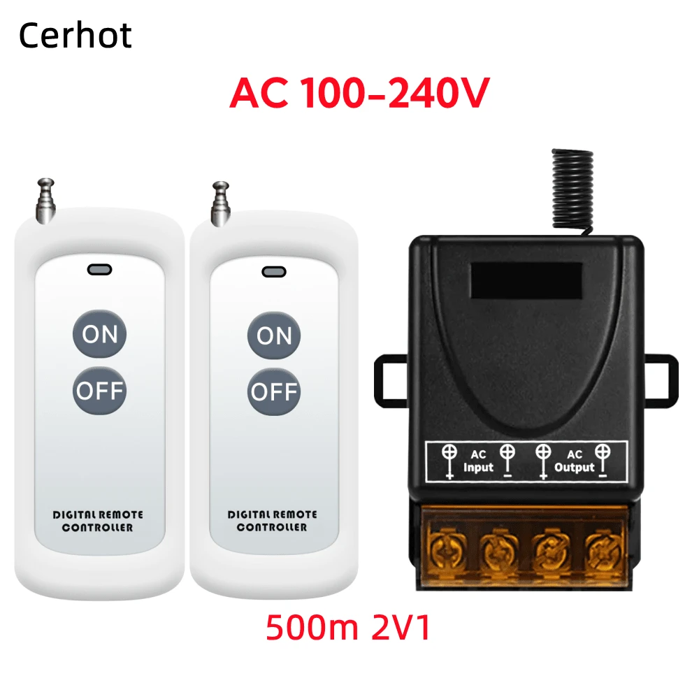 Cerhot 100-240V 30A High-Power Water Pump Switch, Remote Control Switch ...