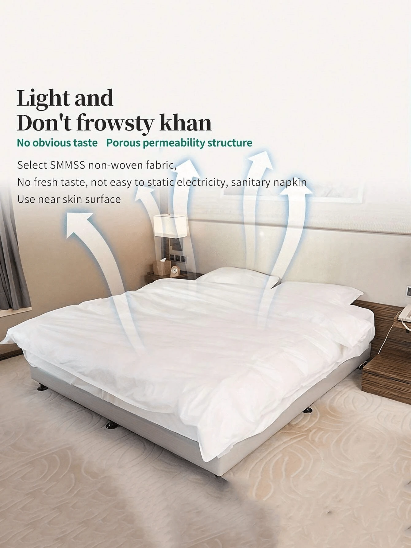 4pcs Disposable Portable Travel Bedding, Hotel Disposable Bedding ...