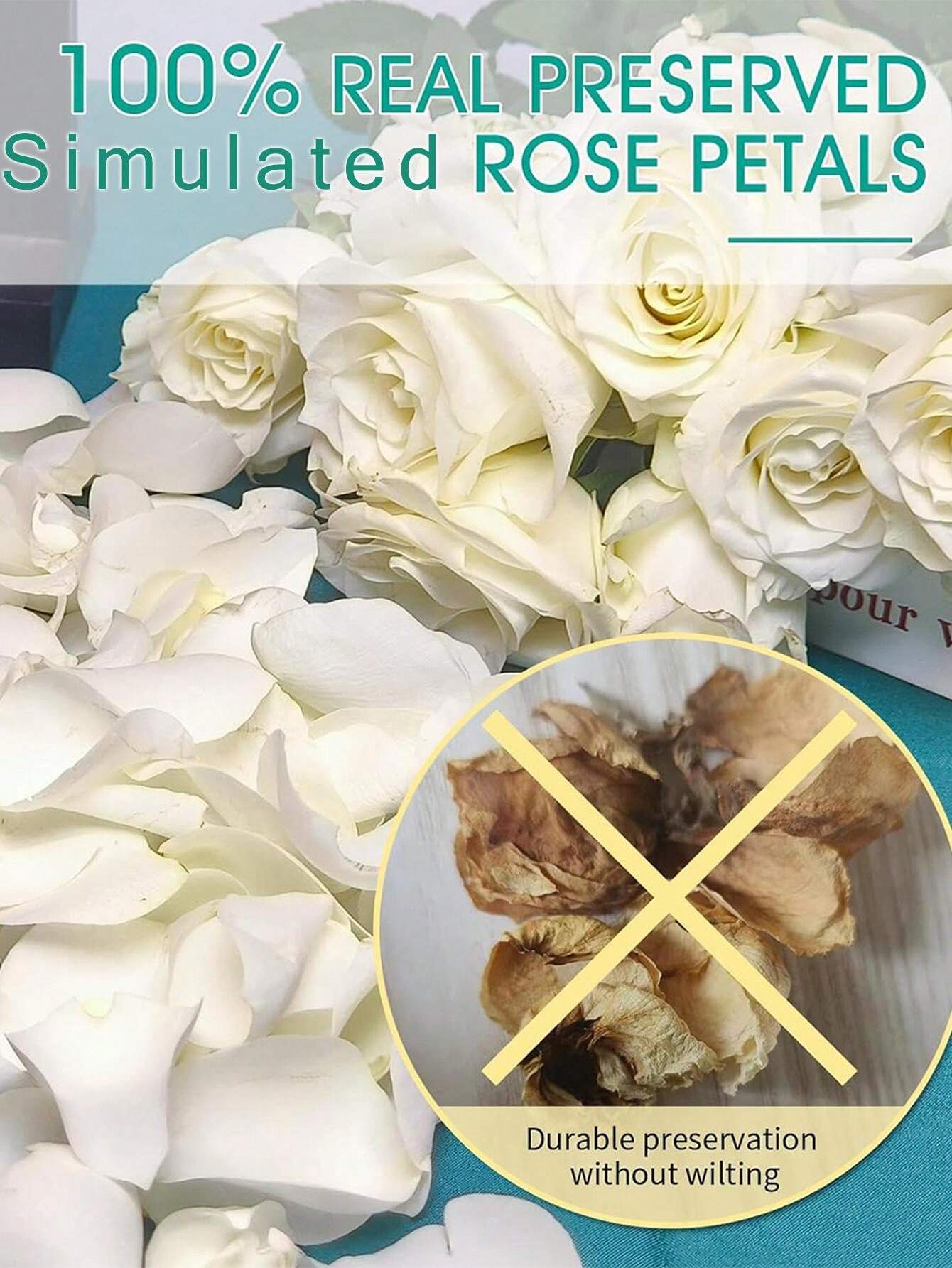 1000 Pcs Rose Petals Artificial Flower Petals For Valentine's Day ...